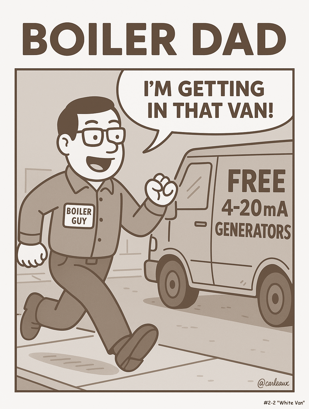 Season 2, comic 2: "White Van" – BOILER DAD